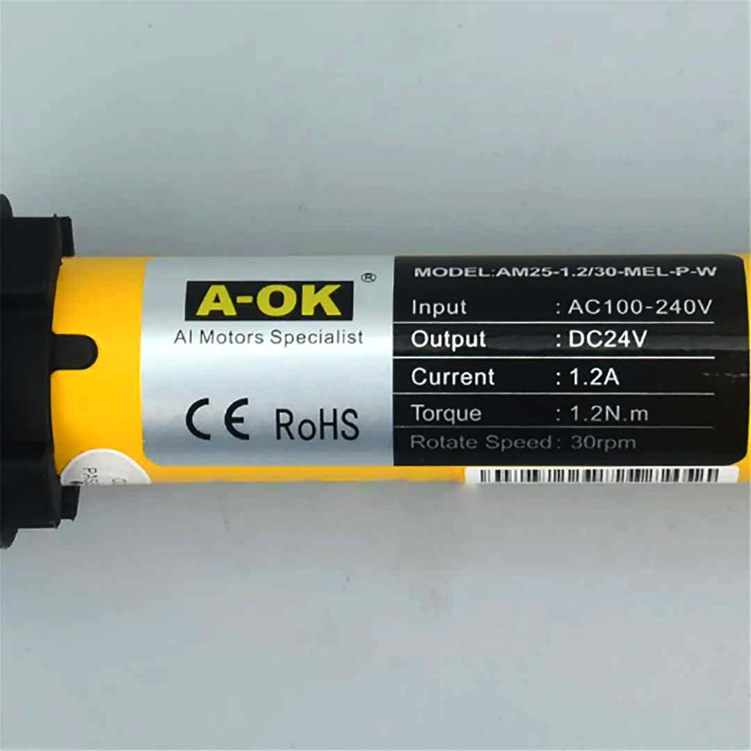 خرید و قیمت موتور پرده برقی بالارو ۳ سیم مدل AM25 RF